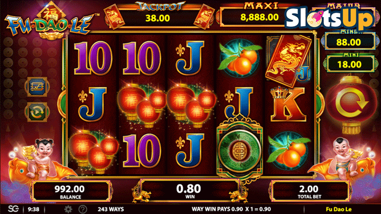 Fu Dao Le Slot — 243 Ways, 96% RTP & Chinese Tradition Wins