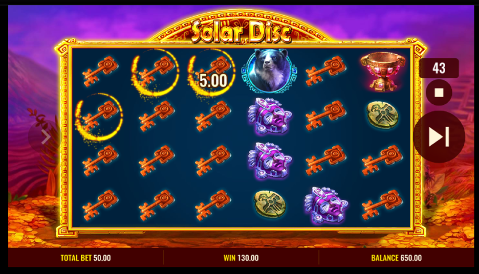 Solar Disc Slot — 96.1% RTP, 26 Lines & Mystical Wins